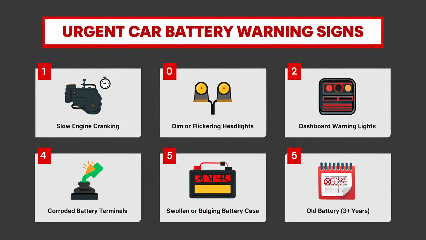 Top 5 Signs Your Car Battery Needs Immediate Replacement - Carparts Advisor