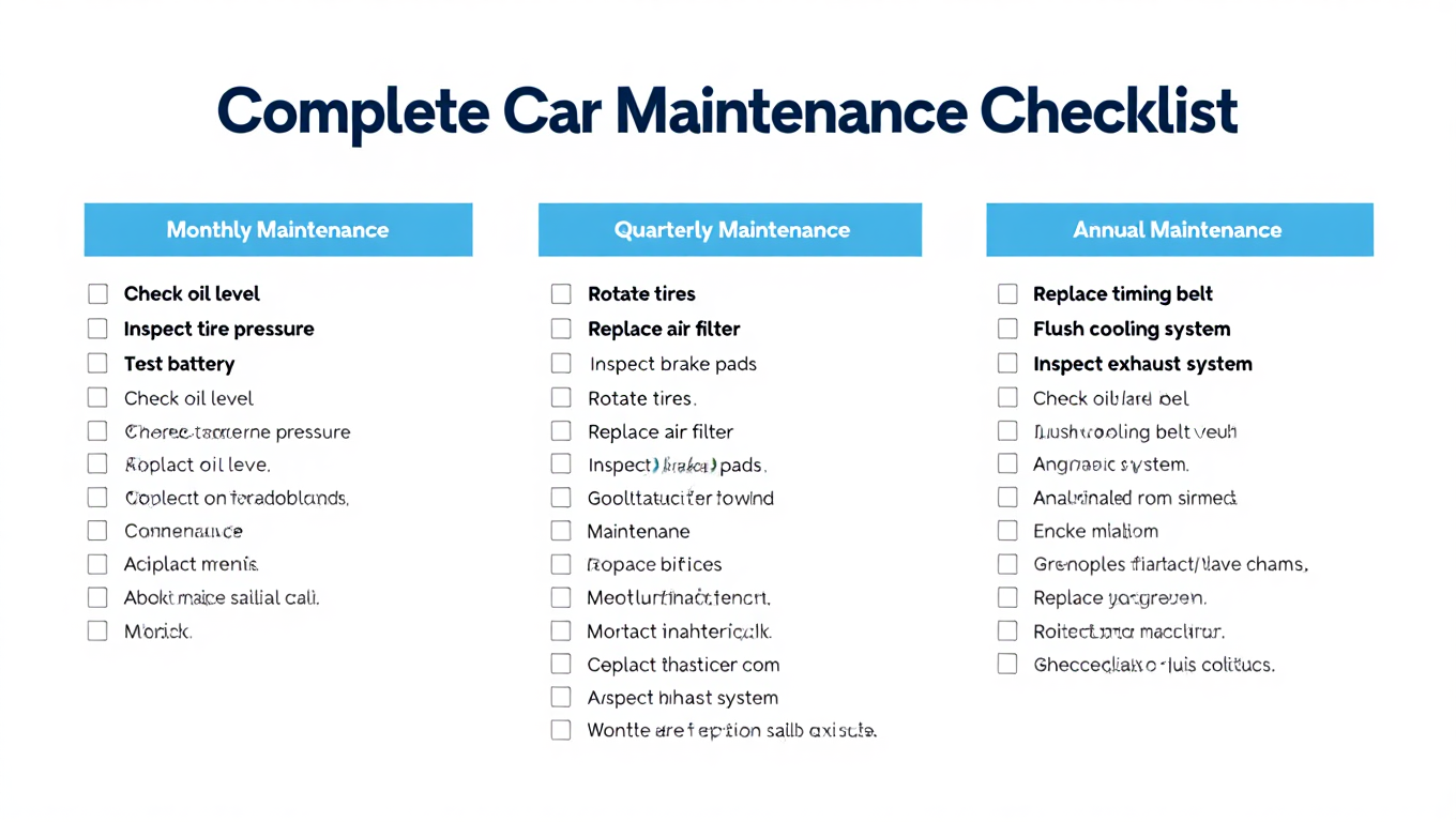 Car Maintenance Checklist for Road Trip - Carparts Advisor